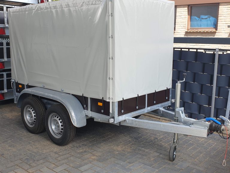 SYMA Bakwagen dubbelasser 2700kg 300 X150 geremd - Jagers Aanhangwagens