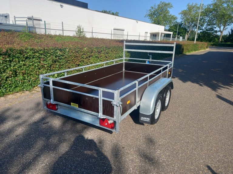 SYMA Bakwagen dubbelasser 2700kg 300 X150 geremd - Jagers Aanhangwagens